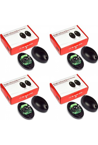 Sonex Fotosel Garaj, Bariyer, Kapı ve Pencere Emniyet Sensörü - Fotosel Emniyet Sensörü 4'lü Sonex Fotosel Garaj, Bariyer, Kapı ve Pencere Emniyet Sensörü - Fotosel Emniyet Sensörü 4'lü