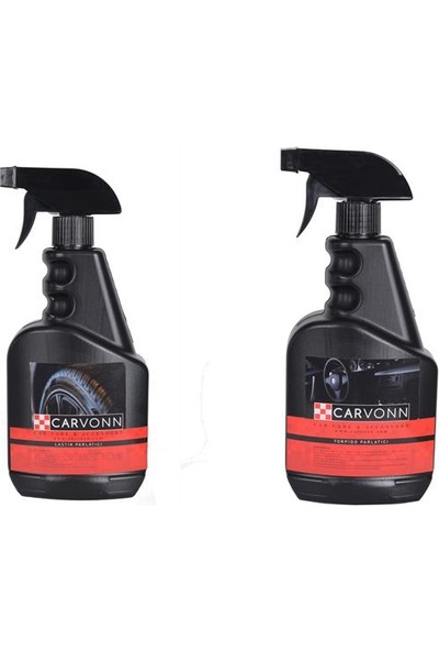 Carvonn Torpido Parlatıcı Süt ve Lastik Parlatma Seti 2 x 500 ml