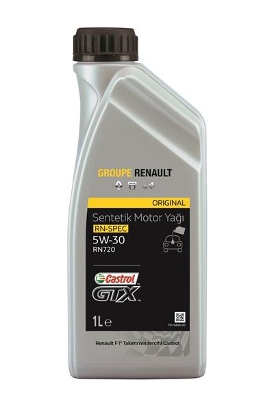 Castrol GTX RN-Spec 5W-30 RN720 1 Litre Motor Yağı ( Üretim Yılı: 2021 ) Castrol GTX RN-Spec 5W-30 RN720 1 Litre Motor Yağı ( Üretim Yılı: 2021 )
