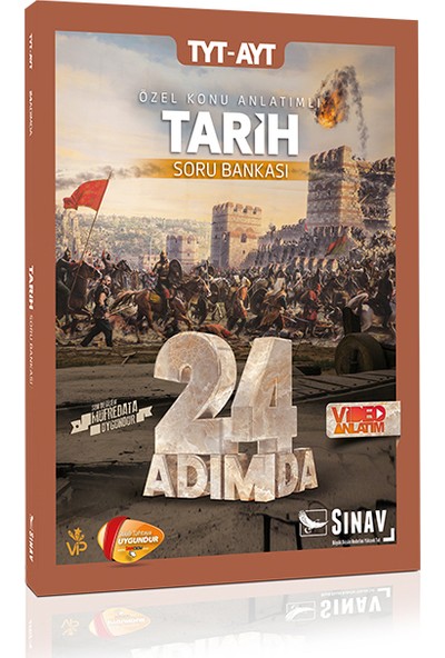 Sınav Yayınları TYT AYT 24 Adımda Tarih Soru Bankası Sınav Yayınları TYT AYT 24 Adımda Tarih Soru Bankası