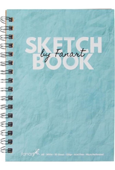 Fanart Academy Sketchbook A5 Spiralli Eskiz Defteri Turkuaz
