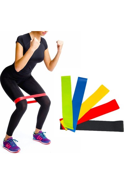 3'lü Set - Powerband Mini Direnç Egzersiz Bandı - 0.4/0.6/0.9 mm