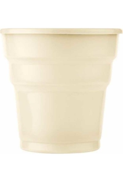 Samur Plastik Meşrubat Bardağı Krem 180CC-7OZ 25LI Samur Plastik Meşrubat Bardağı Krem 180CC-7OZ 25LI