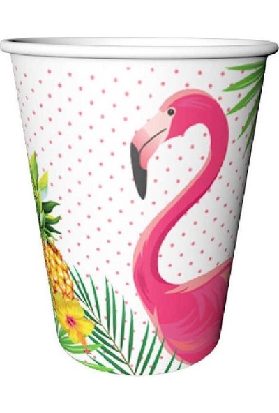Samur Flamingo Temalı Parti Bardağı Karton 8 Adet Samur Flamingo Temalı Parti Bardağı Karton 8 Adet