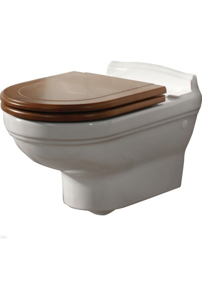 Villeroy Boch VB6661B0R1 Hommage Asma Klozet Alpin Beyaz Ceramicplus + VB9926K100 Hommage Klozet Kapağı Ceviz Set Villeroy Boch VB6661B0R1 Hommage Asma Klozet Alpin Beyaz Ceramicplus + VB9926K100 Hommage Klozet Kapağı Ceviz Set