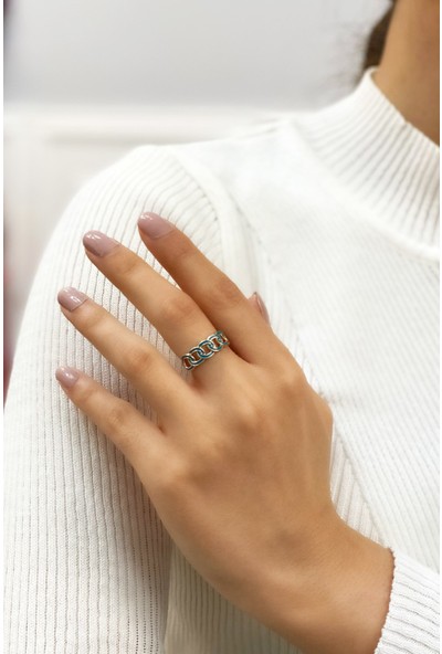 ÇLK Accessories Ayarlanabilir Renkli Mine Zincir Yüzük Y22502