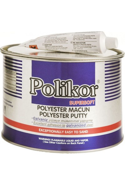 Polikor Süper Soft Polyester Macun 2700 Gr. Çelik Macun Polikor Süper Soft Polyester Macun 2700 Gr. Çelik Macun