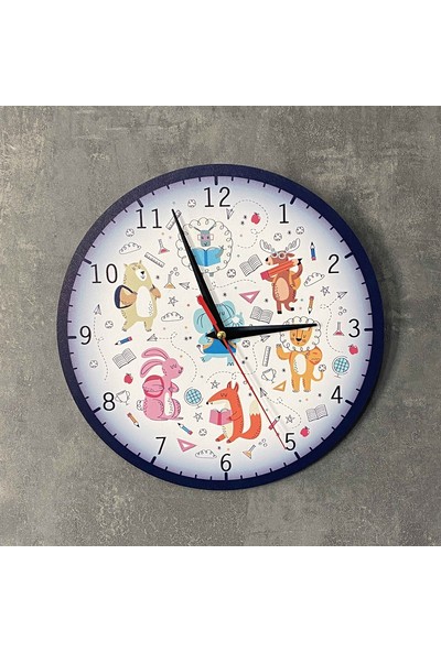 Mkt Okula Gidenler Duvar Saati