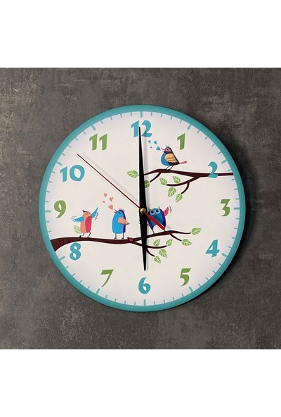 Mkt Minik Kuşlar Duvar Saati