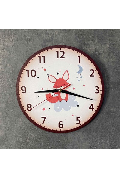 Mkt Sevimli Tilki Duvar Saati