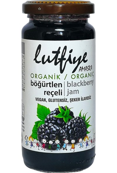 Lütfiye Organik Böğürtlen Reçeli 280 gr Lütfiye Organik Böğürtlen Reçeli 280 gr