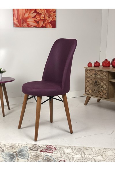 Erva Ceviz Ağaç Ayaklı Gold Sandalye Erva Ceviz Ağaç Ayaklı Gold Sandalye