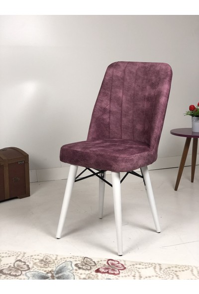 Erva Beyaz Ağaç Ayaklı Luna Sandalye Erva Beyaz Ağaç Ayaklı Luna Sandalye