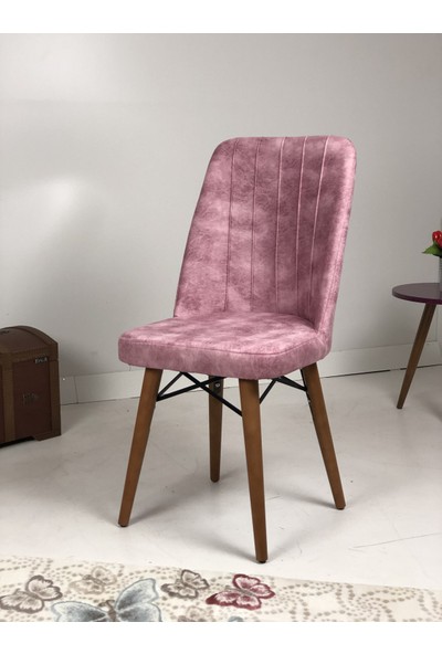 Erva Ceviz Ağaç Ayaklı Luna Sandalye