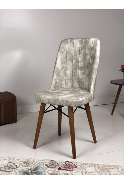 Erva Ceviz Ağaç Ayaklı Luna Sandalye