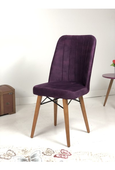 Erva Ceviz Ağaç Ayaklı Luna Sandalye