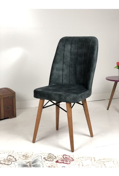 Erva Ceviz Ağaç Ayaklı Luna Sandalye