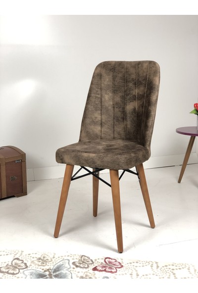 Erva Ceviz Ağaç Ayaklı Luna Sandalye Erva Ceviz Ağaç Ayaklı Luna Sandalye