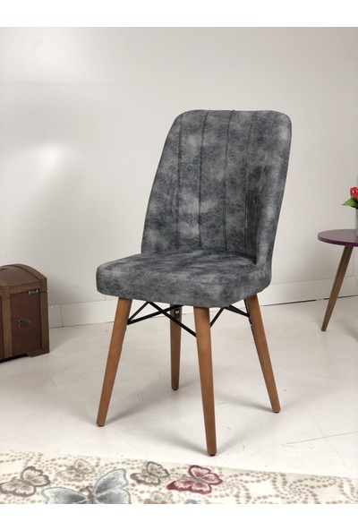 Erva Ceviz Ağaç Ayaklı Luna Sandalye