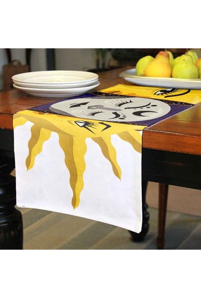 Artikel Güneş ve Ay-1 43,5 x 141,5 cm Runner & Masa Örtüsü