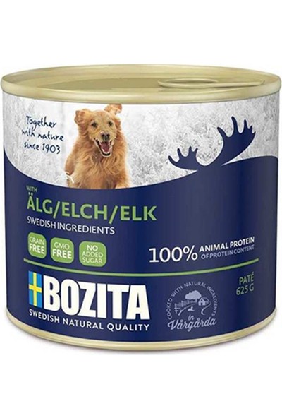 Bozita Tahılsız Geyik Etli Yetiskin Kopek Konservesi 625 gr x 12 Adet Bozita Tahılsız Geyik Etli Yetiskin Kopek Konservesi 625 gr x 12 Adet