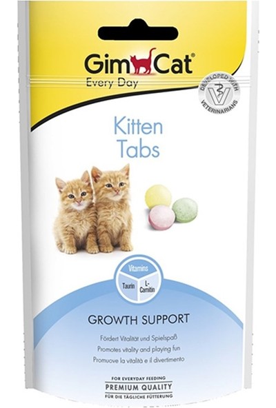 Gimcat Baby Tabs Yavru Kediler Için Vitamin Tableti 40 gr