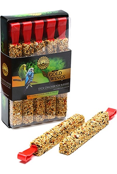 Gold Wings Premium Ballı ve Meyveli Muhabbet Kuşu Krakeri 10 Lu