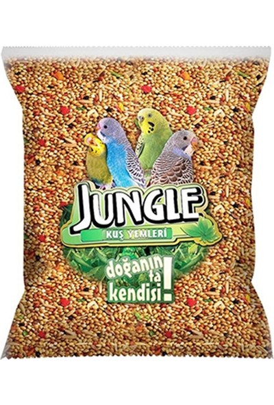 Jungle Muhabbet Kuşu Yemi Poşet 1 kg x 5 Adet Jungle Muhabbet Kuşu Yemi Poşet 1 kg x 5 Adet