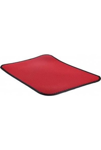 Pet Style Elekli Kum Toplayan Kedi Kumu Paspası 60X45 cm Kırmızı Pet Style Elekli Kum Toplayan Kedi Kumu Paspası 60X45 cm Kırmızı