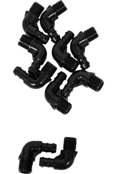 Mgf Plast Damlama Hortum Pipo Dirsek 1/2'' x 16 mm 10 Adet Mgf Plast Damlama Hortum Pipo Dirsek 1/2'' x 16 mm 10 Adet