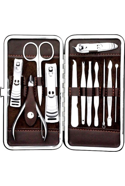 Yayke Manikür Pedikür Seti 13 Parça Çantalı Tırnak Bakım Set