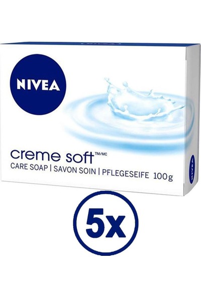 Nıvea Sabun 100 gr Cream Soft X5 Nıvea Sabun 100 gr Cream Soft X5