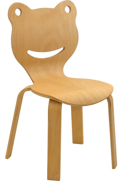 FROG Naturel Ahşap Çocuk Sandalyesi 2 - 7 Yaş FROG Naturel Ahşap Çocuk Sandalyesi 2 - 7 Yaş