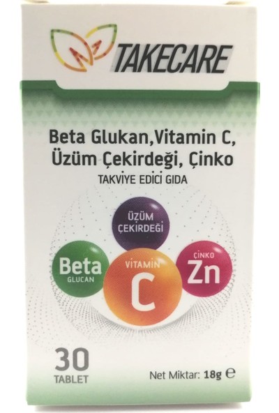 Takecare Beta Glukan Takviye Edici Gıda