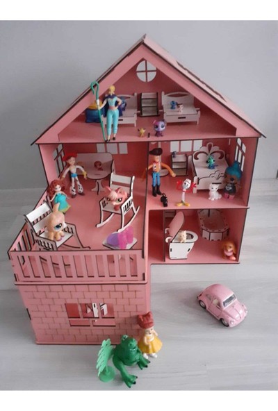 Tsd Dekorasyon 3 Katlı Pembe Ev