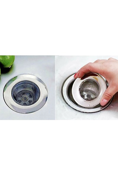 Zuzu Made Paslanmaz Çelik Lavabo Süzgeci 2'li