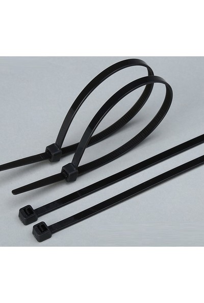 40cm x 4,8mm Plastik Cırt Kelepçe ( Kablo Bağı ) Siyah