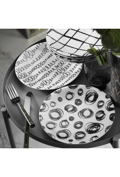 Kütahya Porselen 6'lı Pasta Seti Dg 410