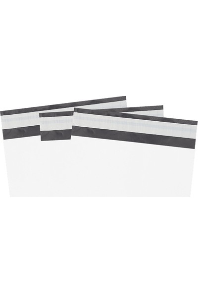 Morpack Beyaz Renkli Kargo Poşeti 100'lü 35 x 45 + 5 cm