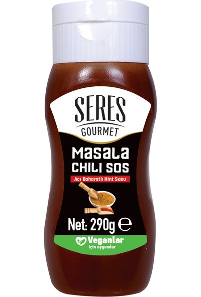 Seres Gourmet Masala Chili Sos - Acı Baharatlı Hint Sosu 285 gr Seres Gourmet Masala Chili Sos - Acı Baharatlı Hint Sosu 285 gr