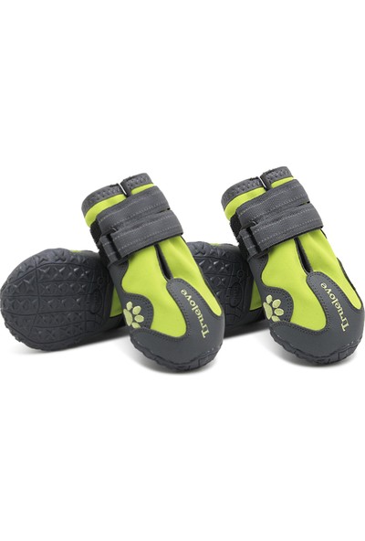 True Love Suya Dayanıklı, Nefes Alabilen, Neon Sarı Köpek Ayakkabısı