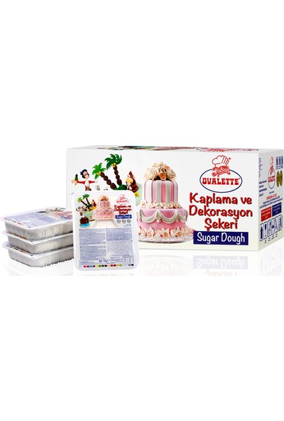 Katsan Ovalette Kaplama ve Dekor Şeker Hamuru Beyaz 1 kg Katsan Ovalette Kaplama ve Dekor Şeker Hamuru Beyaz 1 kg