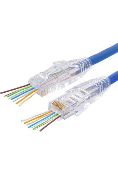 Hadron HN4653 Cat6 Ez RJ45 Konnektör (100'LÜ Paket)