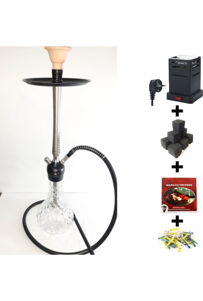 Akarsu Nargile Kilitli Nargile Takımı Full Set | Özel Küp Köz Ocaklı Akarsu Nargile Kilitli Nargile Takımı Full Set | Özel Küp Köz Ocaklı