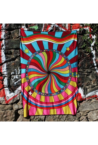 Wander Tapestry 60'lar Saykodelik Hippie Duvar Örtüsü