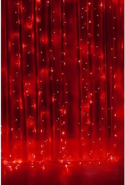 Magicledcorner Akar Perde LED Kırmızı Işık 3*2 Metre Dış Mekan Süsleme Magicledcorner Akar Perde LED Kırmızı Işık 3*2 Metre Dış Mekan Süsleme