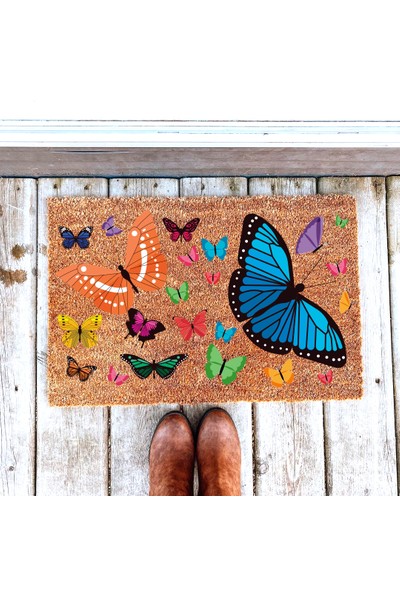 Nays Gifts Kelebekler Dekoratif Paspas Nays Gifts Kelebekler Dekoratif Paspas