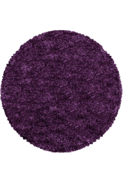 Ayyıldız Halı Yuvarlak Süpersoft Yumuşak Shaggy Halı 3 cm Hav Yüksekliği Düz Lila Ayyıldız Halı Yuvarlak Süpersoft Yumuşak Shaggy Halı 3 cm Hav Yüksekliği Düz Lila