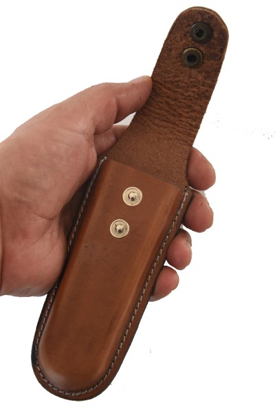 Tapan Bıçağı 23-26 cm Uyumlu Deri Çakı Bıçak Kılıfı Kahve