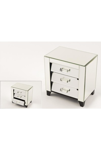 Mikasa Moor Üç Göz Aynalı Takı Kutusu 13X21X22 cm Mikasa Moor Üç Göz Aynalı Takı Kutusu 13X21X22 cm